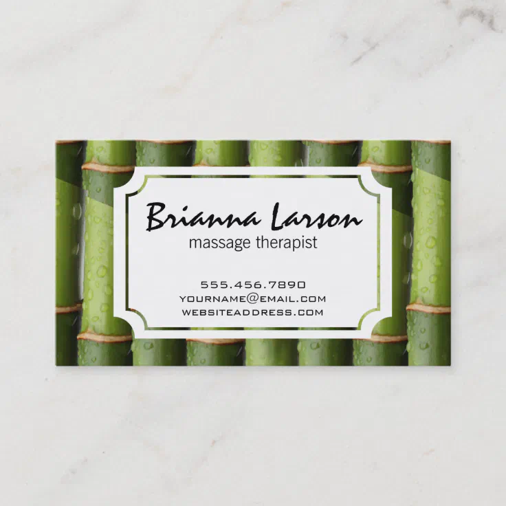 Bamboo Business Card | Zazzle