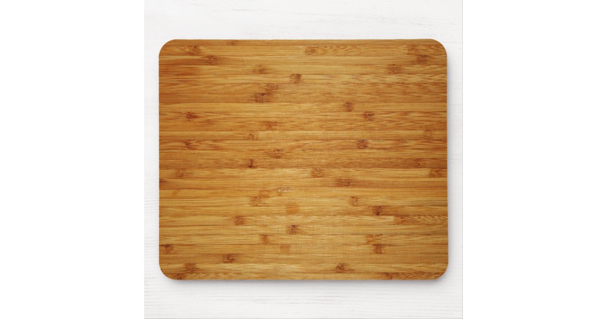 Bamboo Butcher Block Mouse Pad | Zazzle