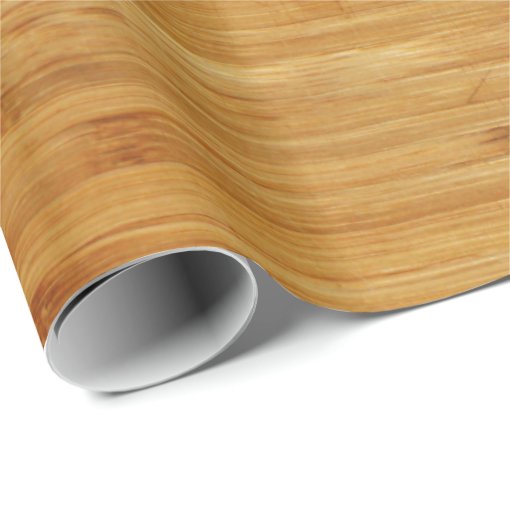 Bamboo Butcher Block Wrapping Paper | Zazzle