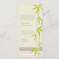 Bamboo Design Wedding Invitations | Zazzle