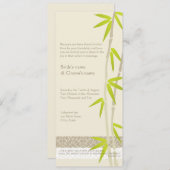 Bamboo Design Wedding Invitations | Zazzle