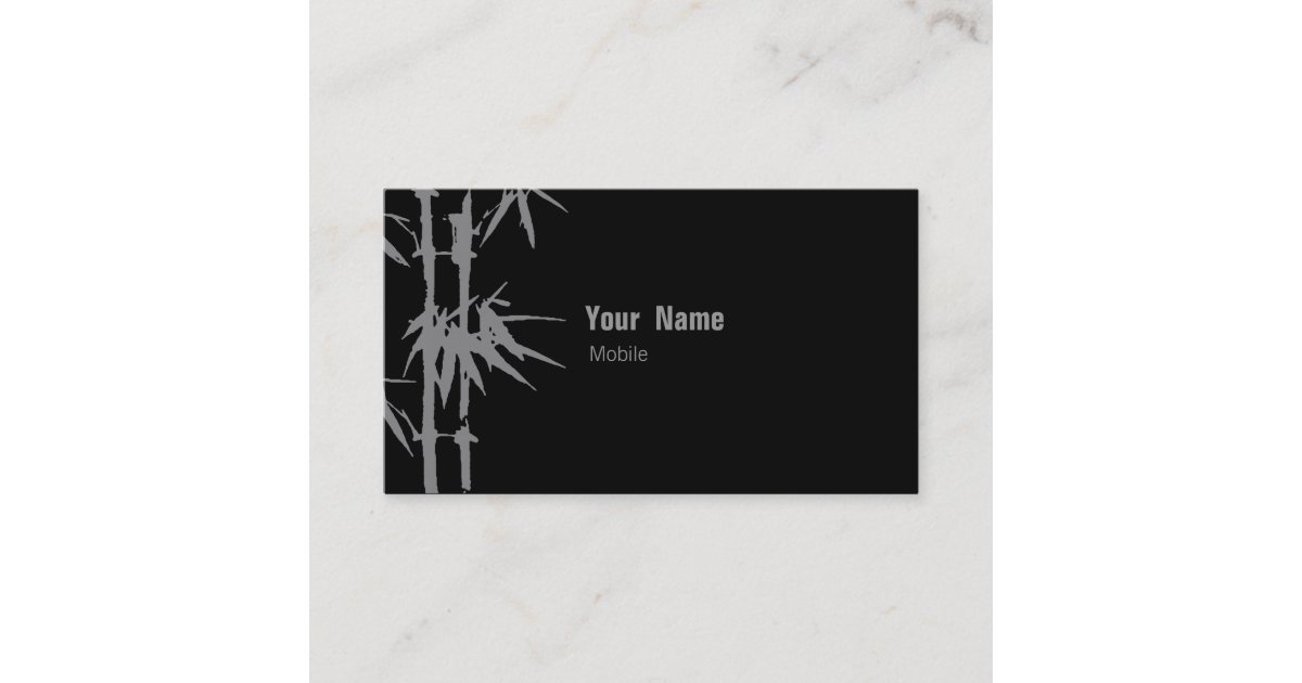 Bamboo Green Business Card | Zazzle