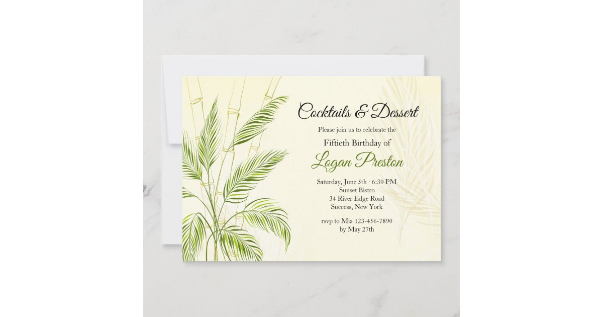 Bamboo Invitation | Zazzle