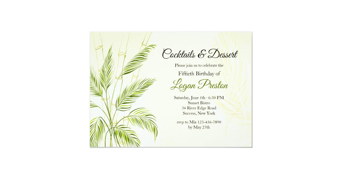 Bamboo Invitation | Zazzle.com