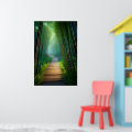 Bamboo Passage, A Stunning Wooden Path Poster | Zazzle