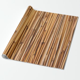 Bamboo Sticks Wrapping Paper | Zazzle