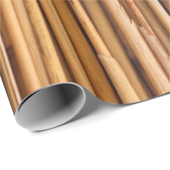 Bamboo Sticks Wrapping Paper | Zazzle