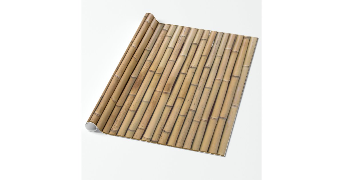 Bamboo Textured Wrapping Paper | Zazzle