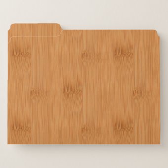 Bamboo Toast Wood Grain Look File Folder | Zazzle