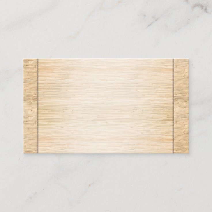 Bamboo Wood Background Business Card | Zazzle