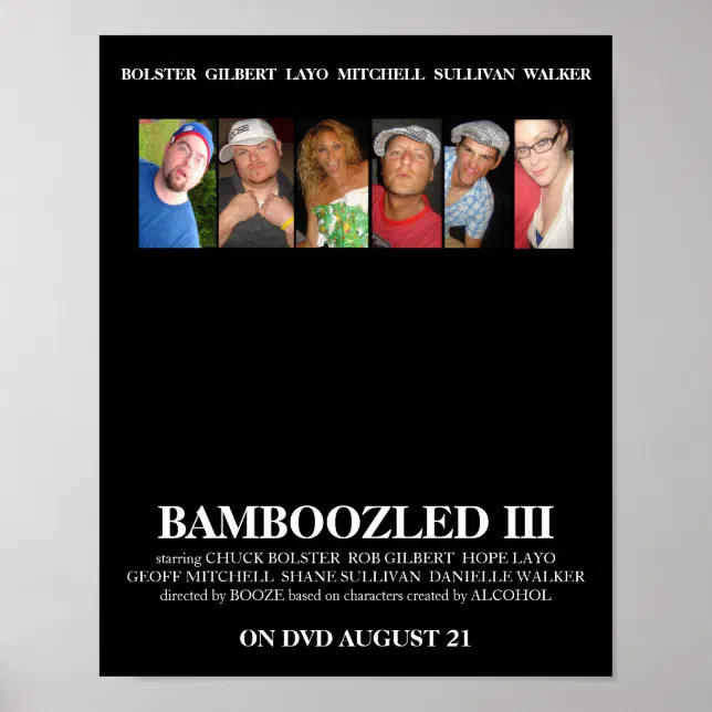 BAMBOOZLED 3 Official Movie Poster | Zazzle