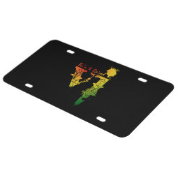 Ba'n And Raised VI License Plate | Zazzle