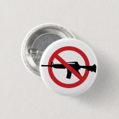 Ban Assault Rifles - No Symbol Red Line Pinback Button | Zazzle