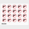 Ban Guns Anti-Gun Pacifist Classic Round Sticker | Zazzle