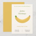 Banana Birthday Invitation | Zazzle