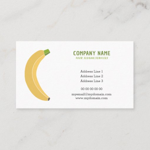 Banana Business Card | Zazzle