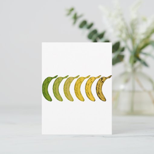 Banana Evolution Postcard | Zazzle