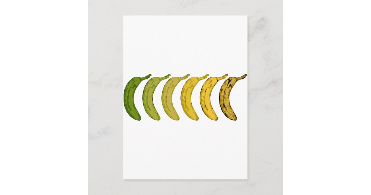 Banana Evolution Postcard | Zazzle