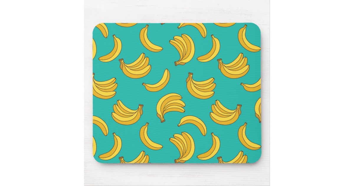 Banana Fruit Fun Pattern Mouse Pad | Zazzle