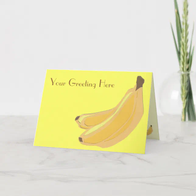 Banana Greeting Card | Zazzle