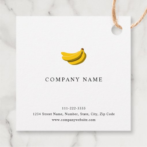 Banana Image Favor Tags | Zazzle