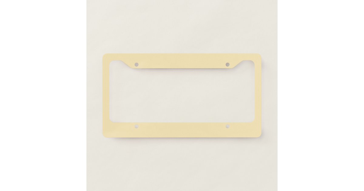 Banana Mania (solid color) License Plate Frame | Zazzle