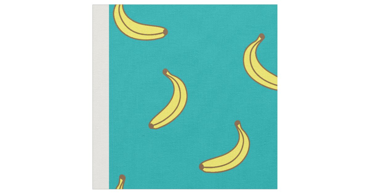 Banana Pattern Fabric | Zazzle