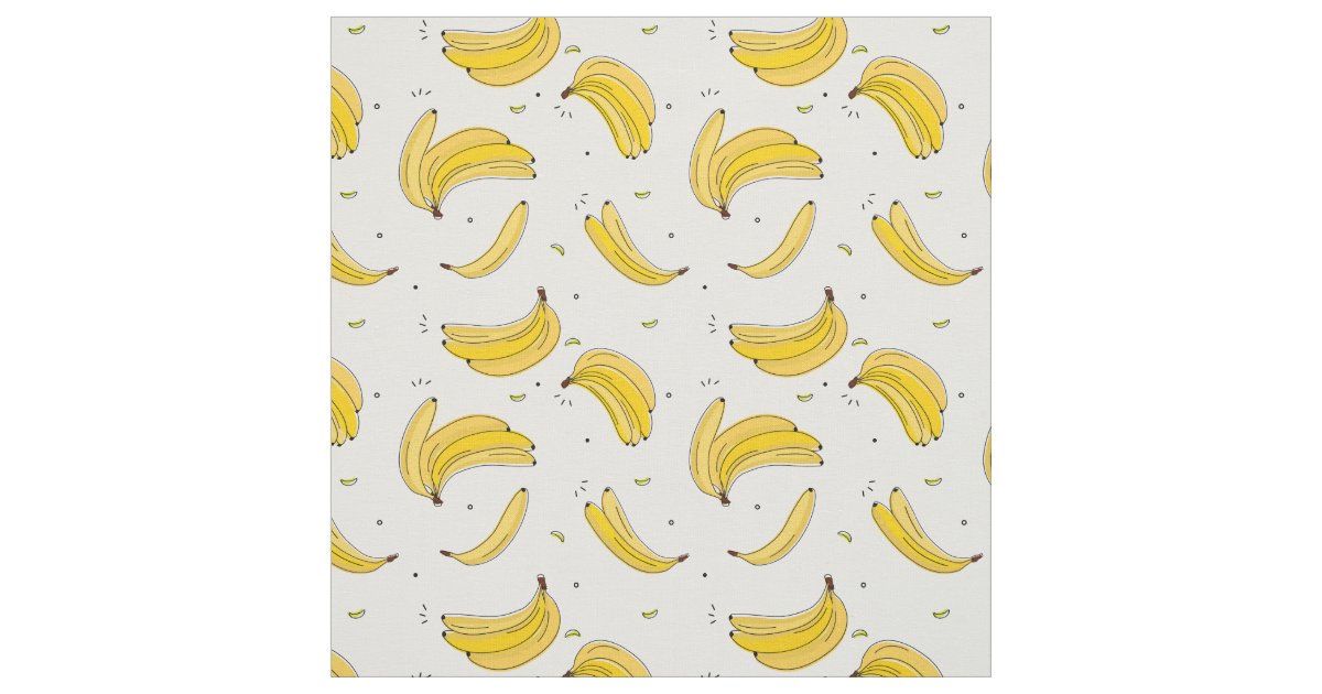 Banana pattern fabric | Zazzle