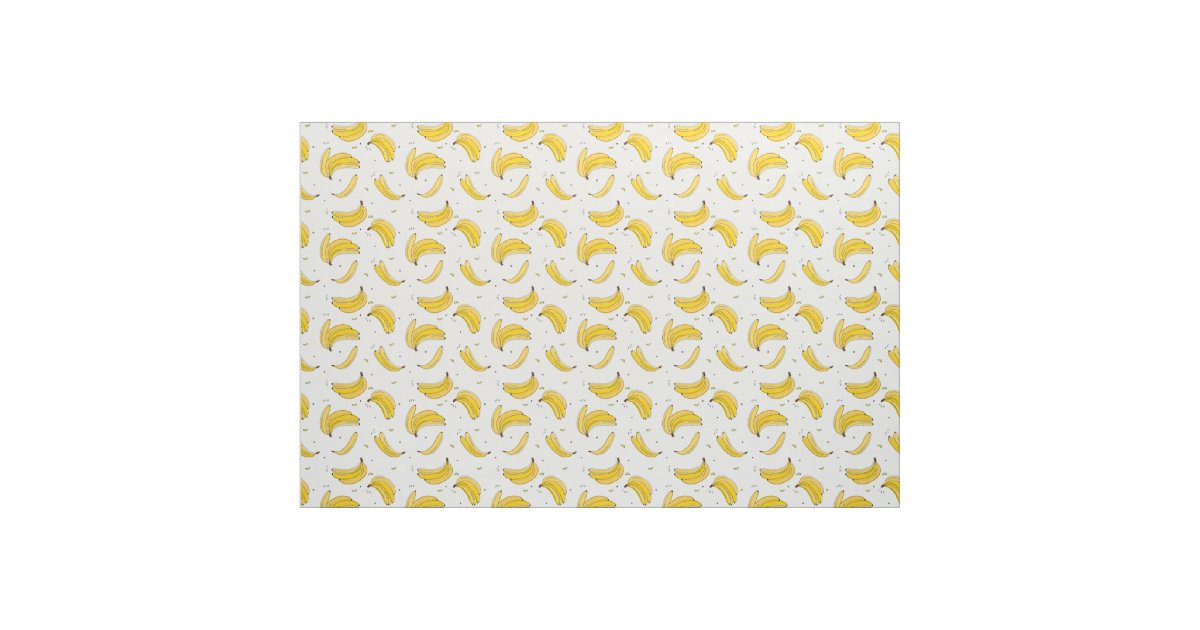 Banana pattern fabric | Zazzle