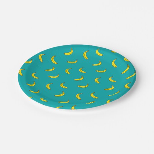 Banana Pattern Paper Plates | Zazzle