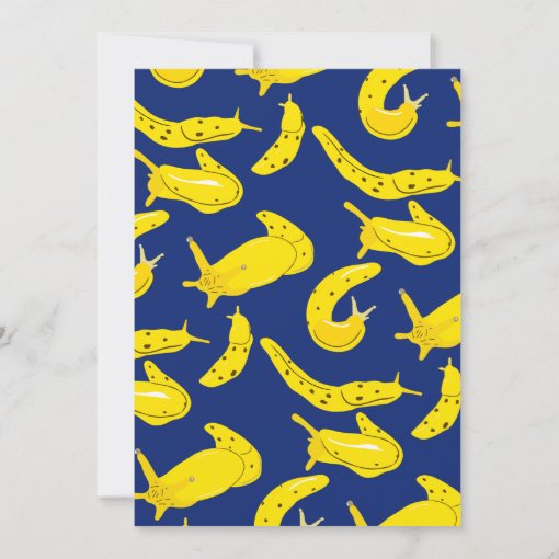 Banana Slugs Yellow and Blue Custom Birthday Party Invitation | Zazzle