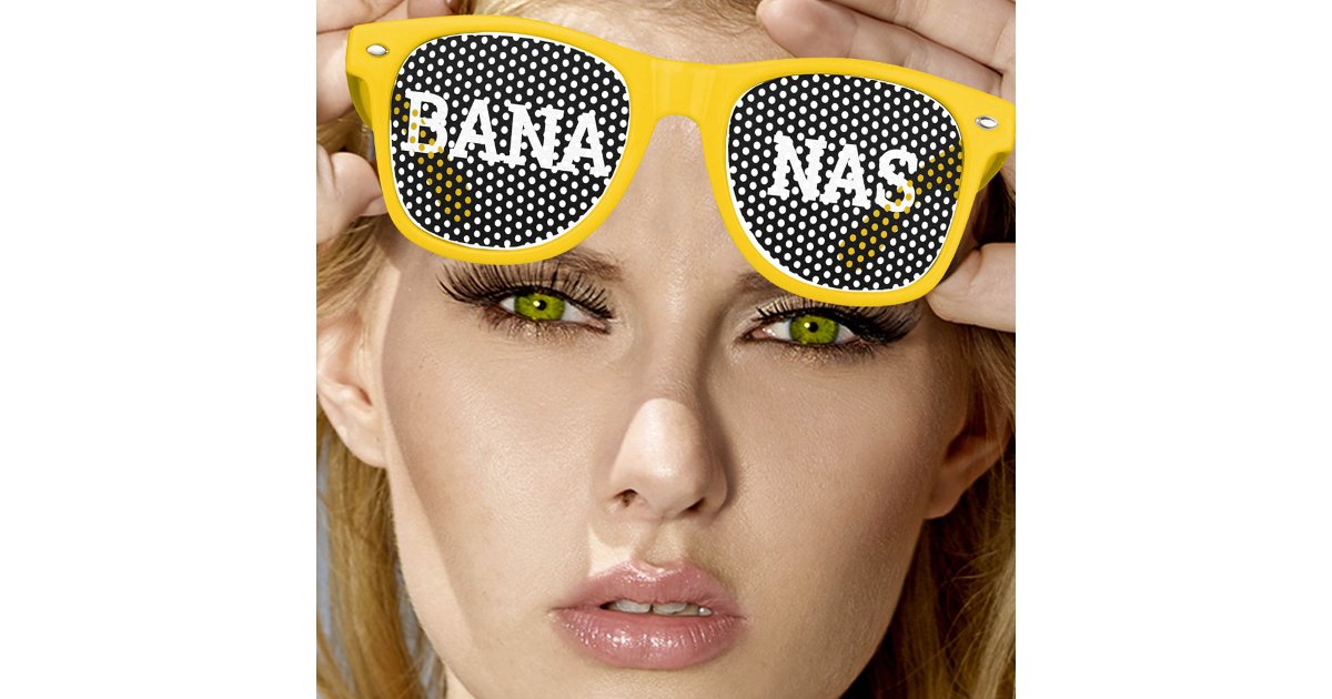 BANANAS retro Shades / Fun Party Sunglasses | Zazzle