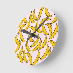 Bananas Wall Clock | Zazzle