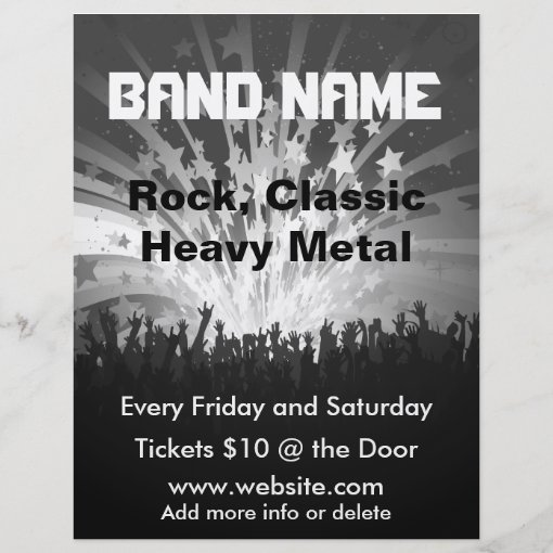 Band Music Concert Flyer | Zazzle