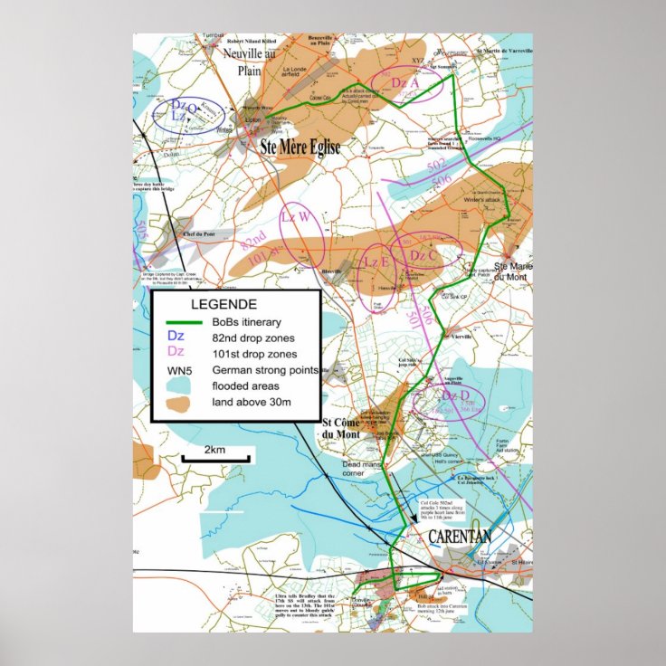 Band of Brothers map. Poster | Zazzle
