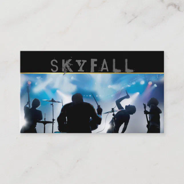 Band, Rock, Singers Performance Entertainment Business Card | Zazzle