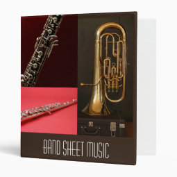 Band Sheet Music school band student folder | Zazzle
