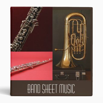 Band Sheet Music school band student folder | Zazzle