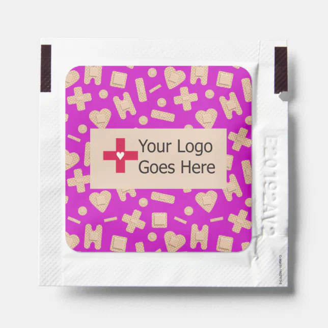 Bandage Assortment Custom Logo Hand Sanitizer Packet | Zazzle