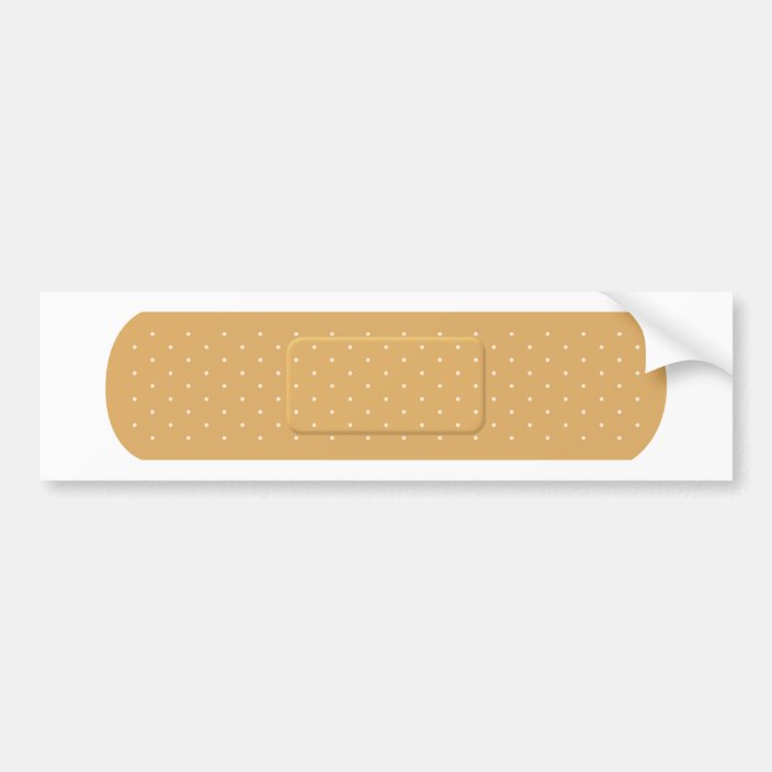 Bandaid Bumper Sticker | Zazzle.com