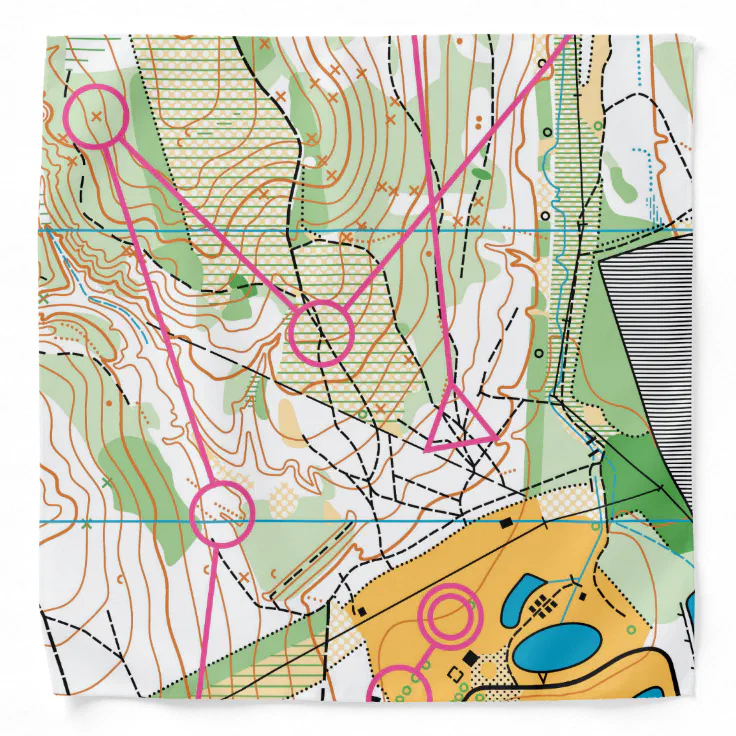 Bandana - Orienteering map | Zazzle