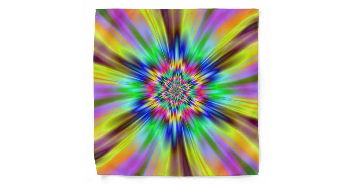 Bandana Psychedelic Star | Zazzle
