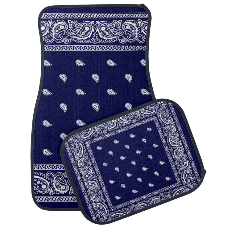 Bandana True Blue Car Mats | Zazzle