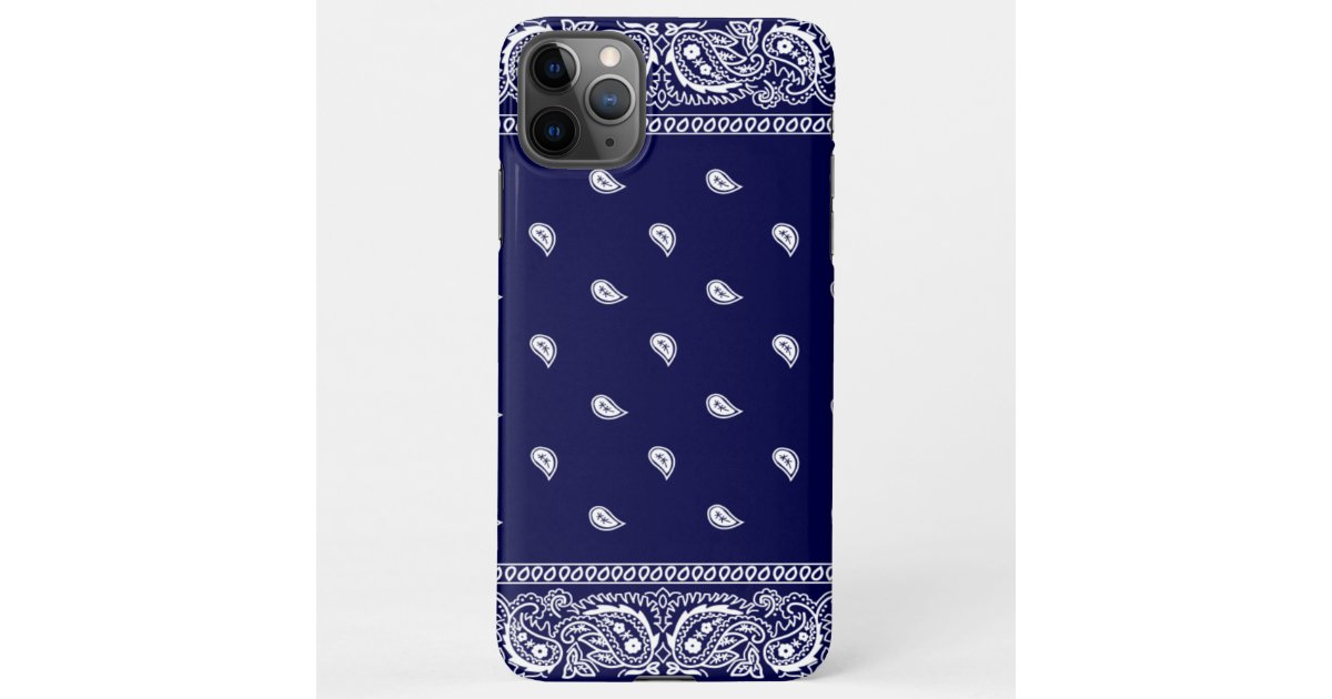 Bandana True Blue Phone Case | Zazzle