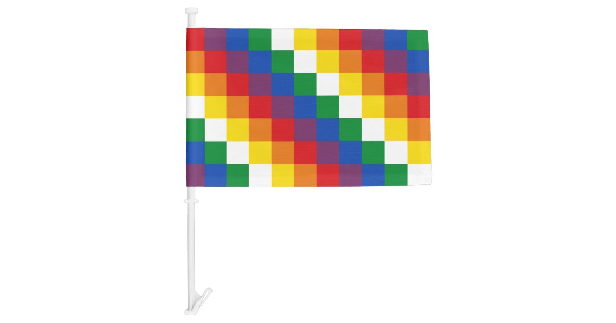 Bandera Andina de la Wiphala Andes Qulla Suyu Flag | Zazzle