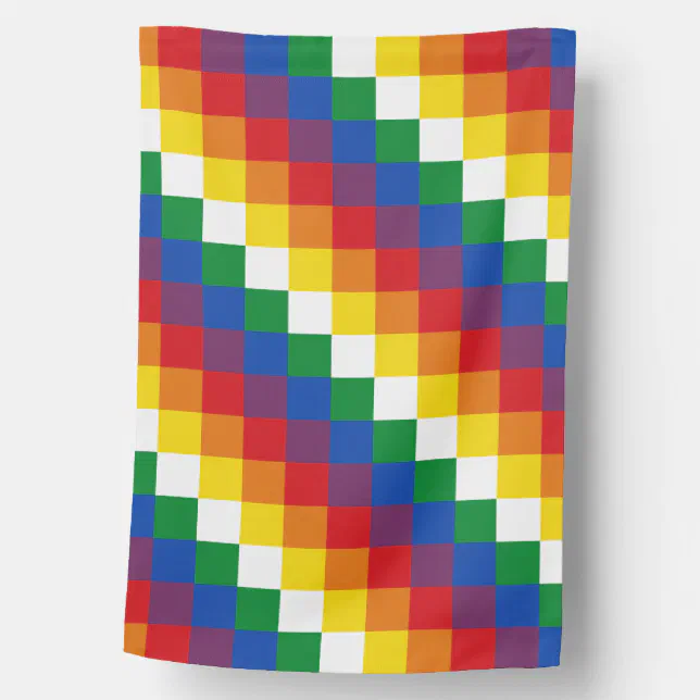 Bandera Andina de la Wiphala Andes Qulla Suyu Flag | Zazzle