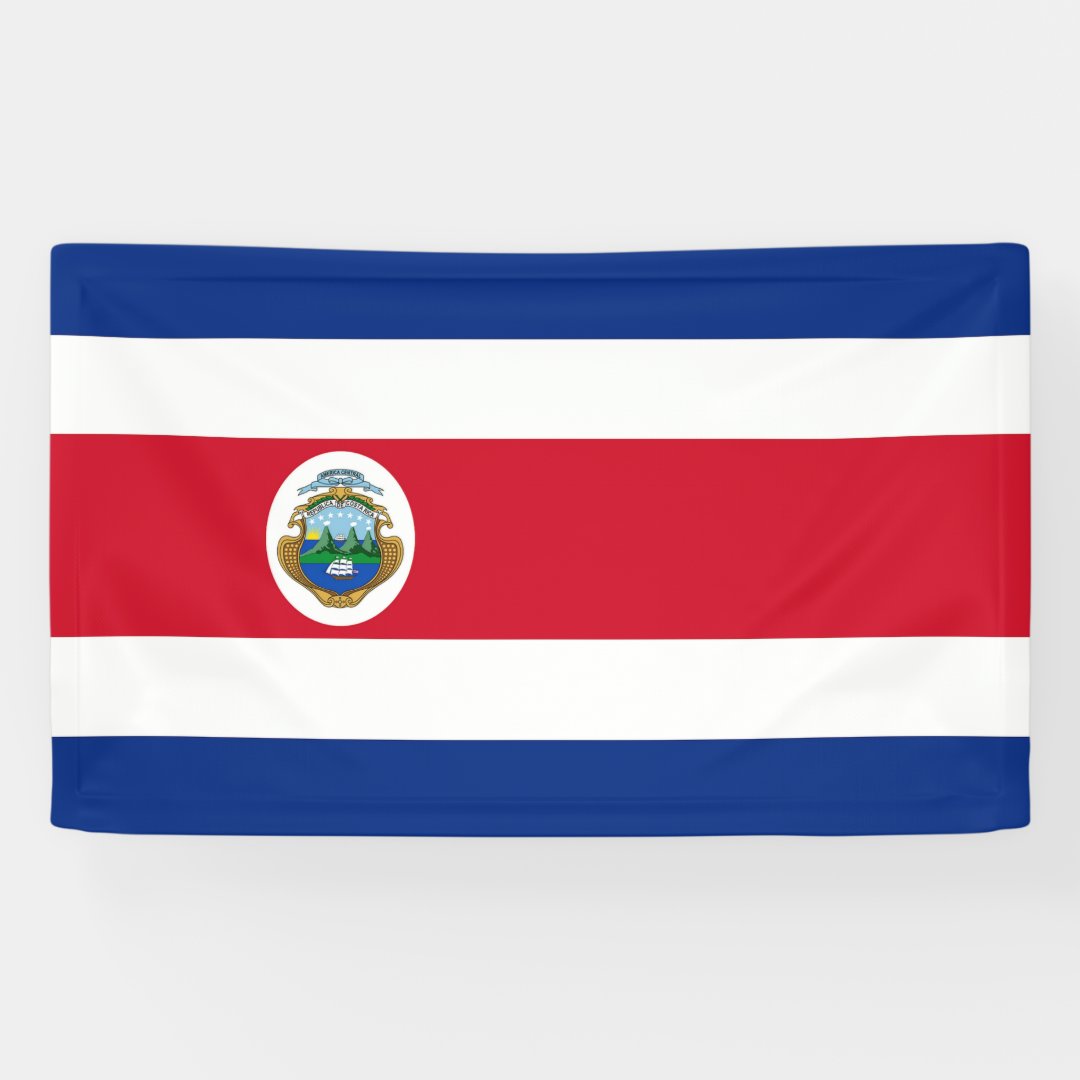 Bandera de Costa Rica - Flag of Costa Rica Banner | Zazzle