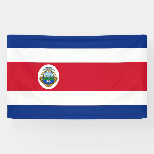 Bandera de Costa Rica - Flag of Costa Rica Banner | Zazzle
