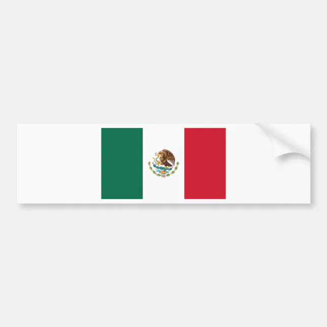 Bandera de México - Flag of Mexico - Mexican Flag Bumper Sticker | Zazzle