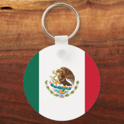 Bandera de México - Flag of Mexico - Mexican Flag Keychain | Zazzle